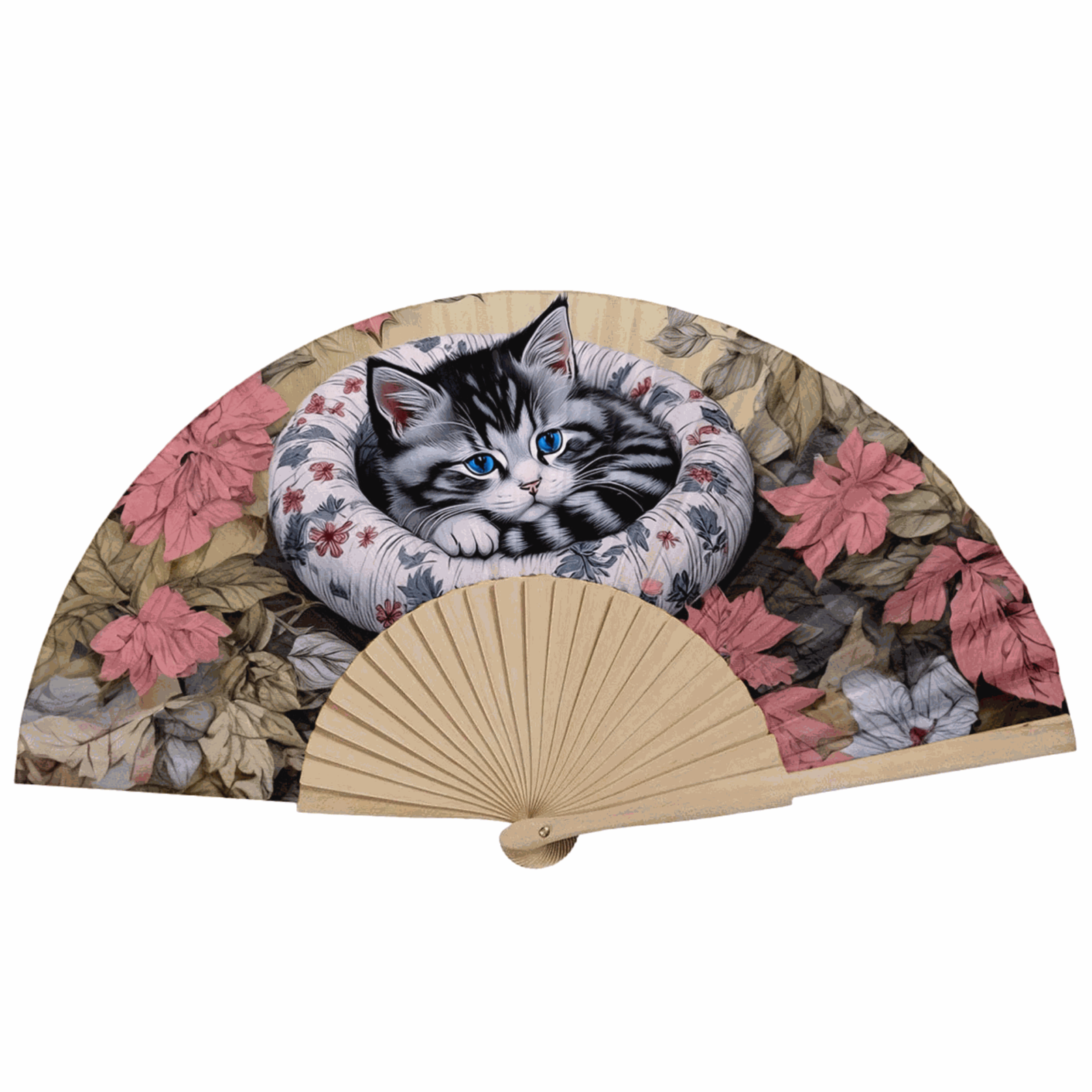 Éventail original chat • Boutique Handicap International